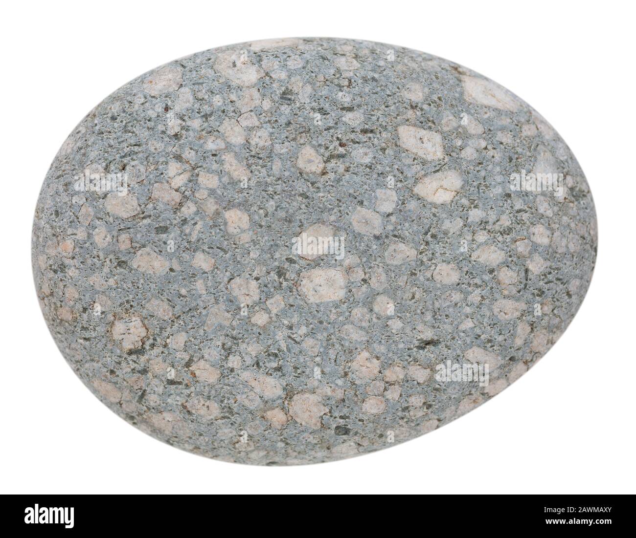 Grey round ball stone pebbles, isolated on white background Stock Photo ...