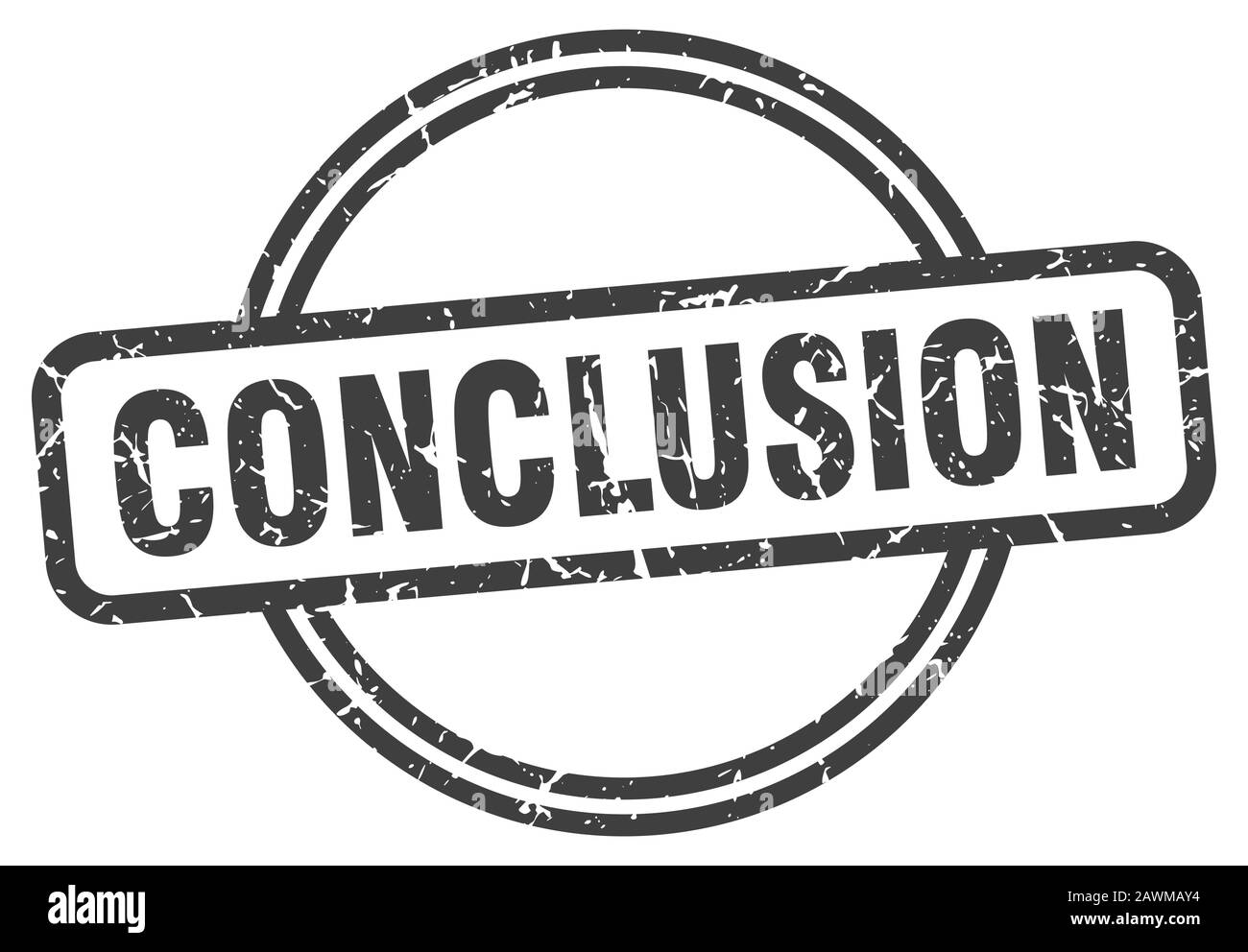 conclusion stamp. conclusion round vintage grunge sign. conclusion ...