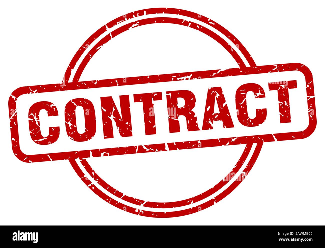 contract stamp. contract round vintage grunge sign. contract Stock ...