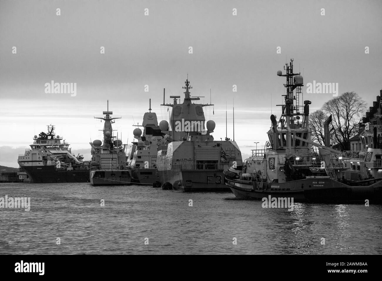 NATO warships, frigates KNM Otto Sverdrup F312, HNLMS Van Speijk F828 ...