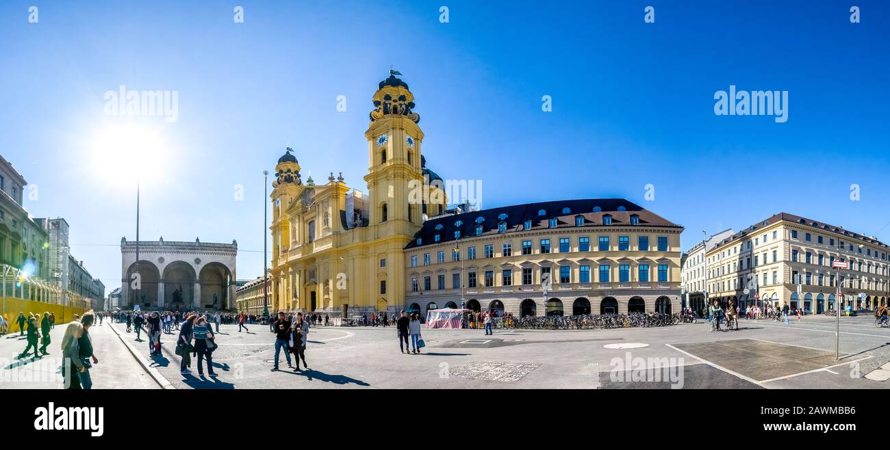 Odeon Square, Munich, Bavaria Germany Stock Photo - Alamy