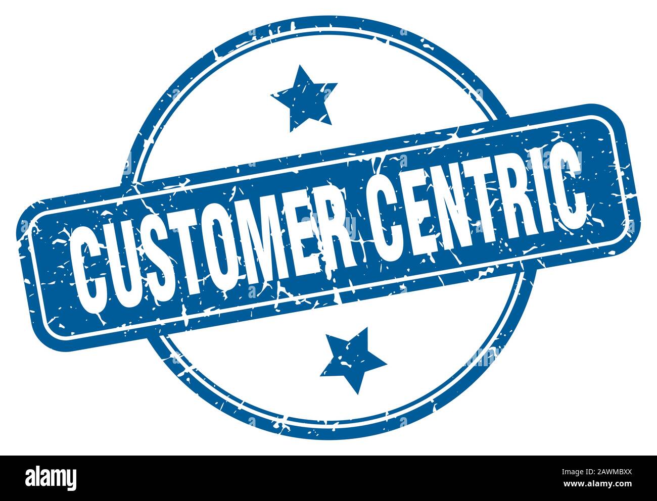 customer centric stamp. customer centric round vintage grunge sign ...
