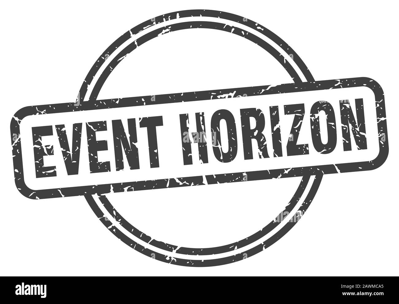 event horizon stamp. event horizon round vintage grunge sign. event ...