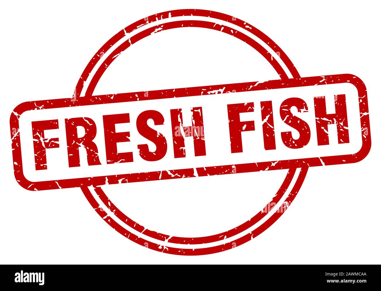 fresh fish stamp. fresh fish round vintage grunge sign. fresh fish ...