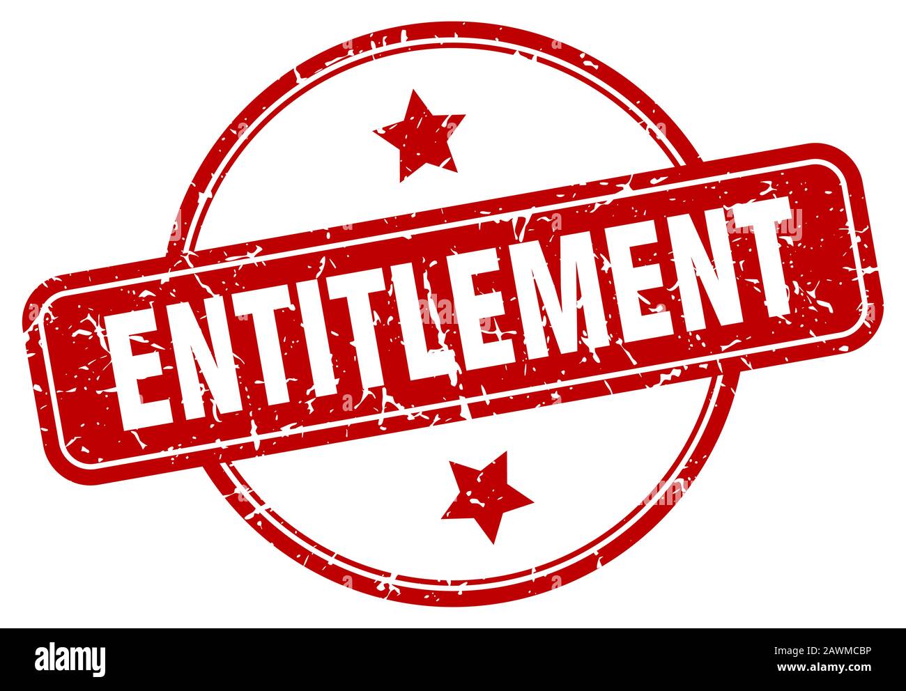 entitlement stamp. entitlement round vintage grunge sign. entitlement ...