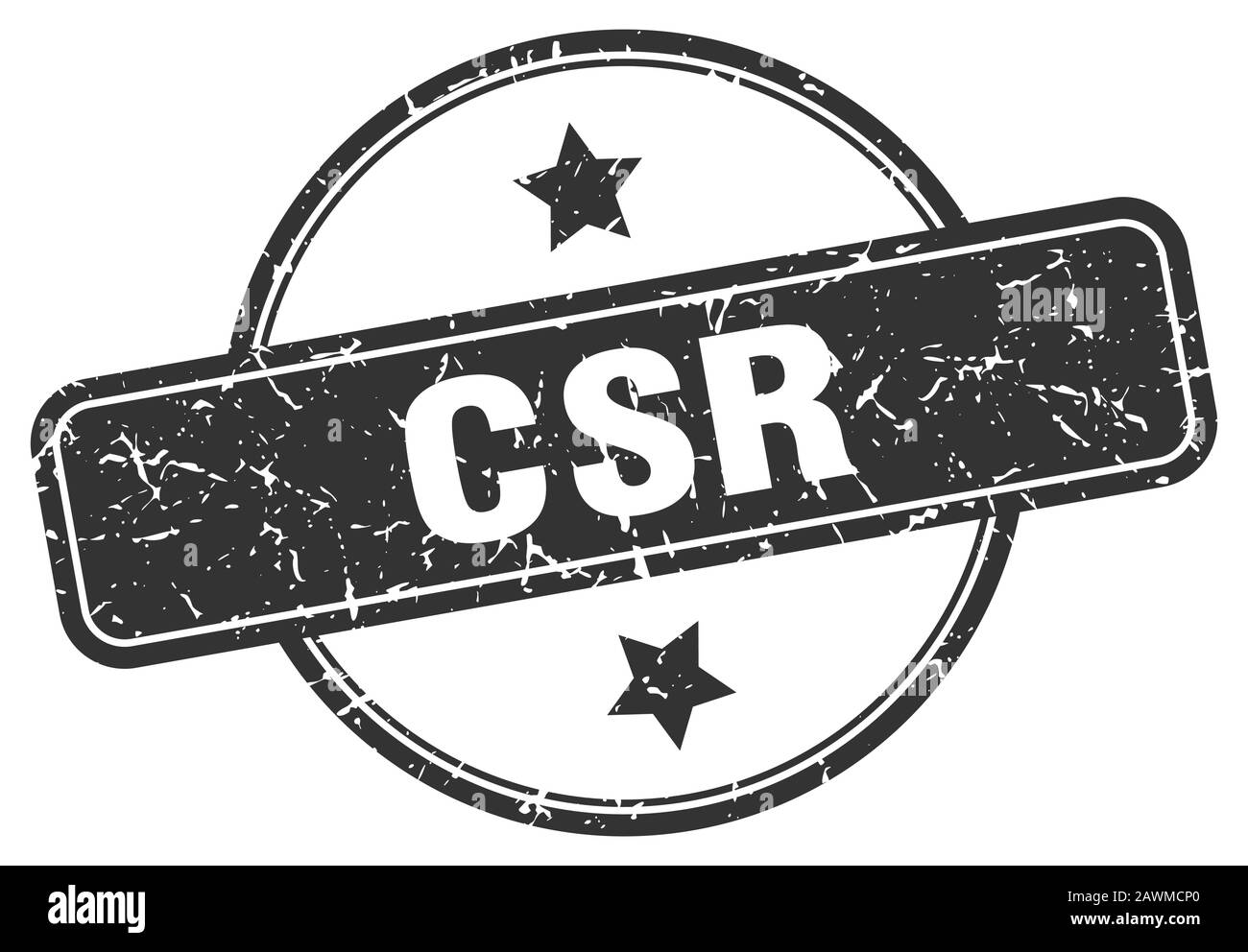 csr stamp. csr round vintage grunge sign. csr Stock Vector Image & Art ...