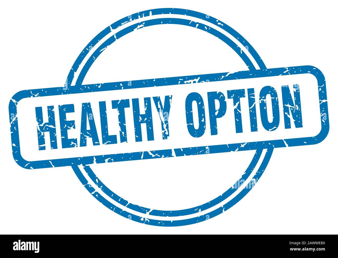healthy option stamp. healthy option round vintage grunge sign. healthy ...