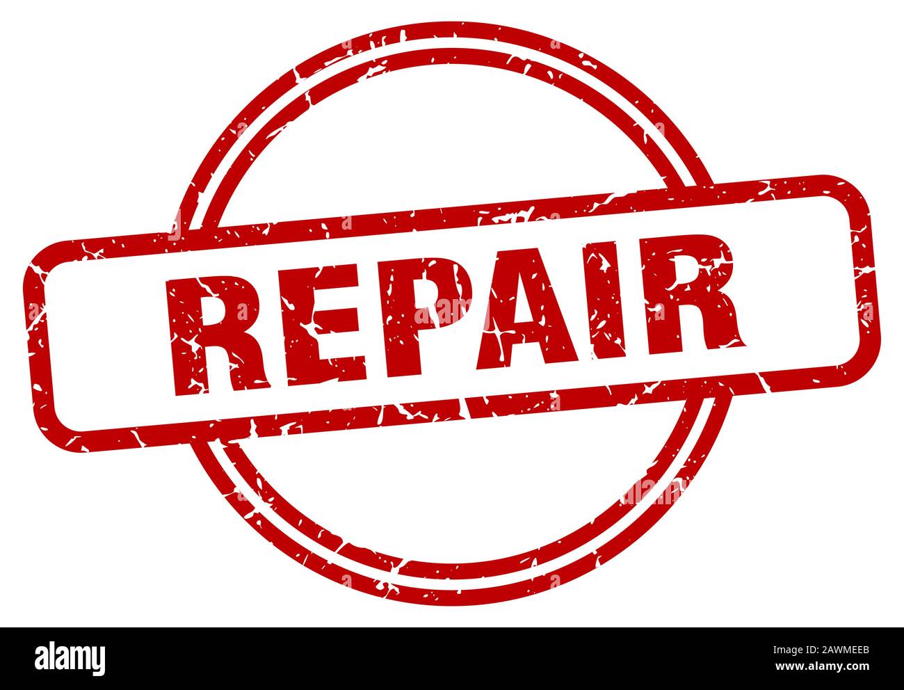 repair stamp. repair round vintage grunge sign. repair Stock Vector ...