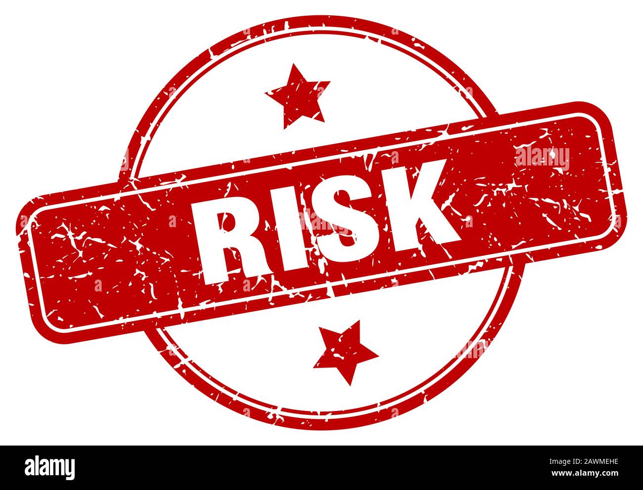 risk stamp. risk round vintage grunge sign. risk Stock Vector Image ...