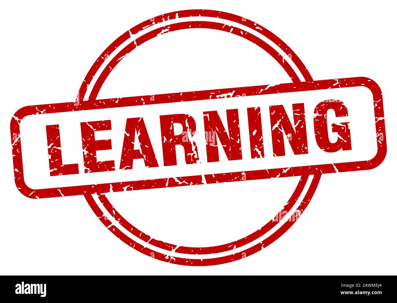 learning stamp. learning round vintage grunge sign. learning Stock ...