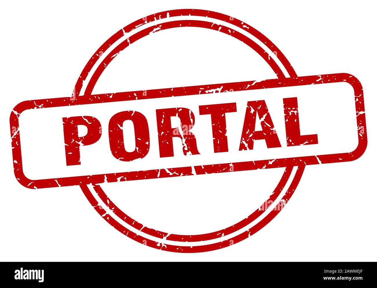 portal stamp. portal round vintage grunge sign. portal Stock Vector ...