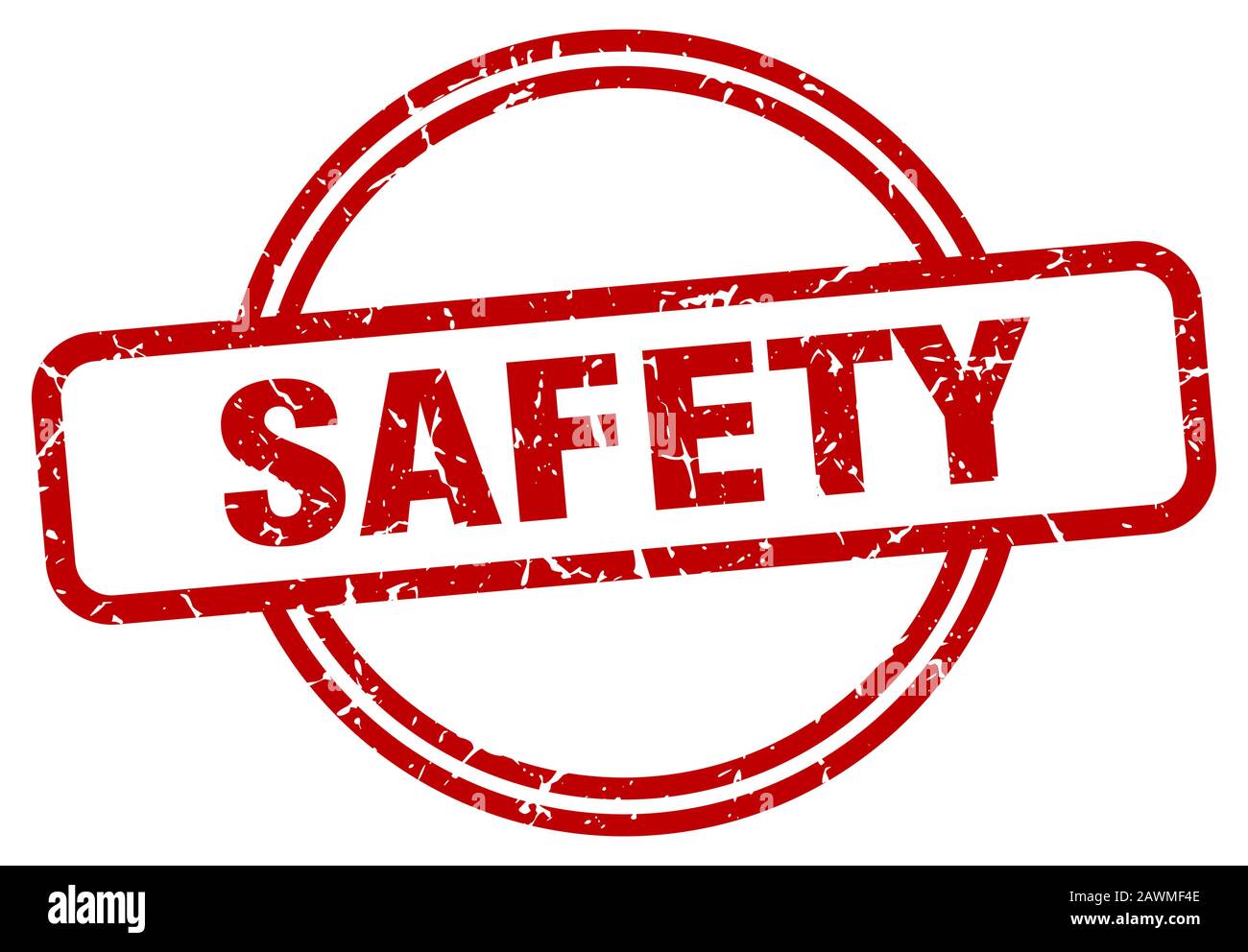 safety stamp. safety round vintage grunge sign. safety Stock Vector ...
