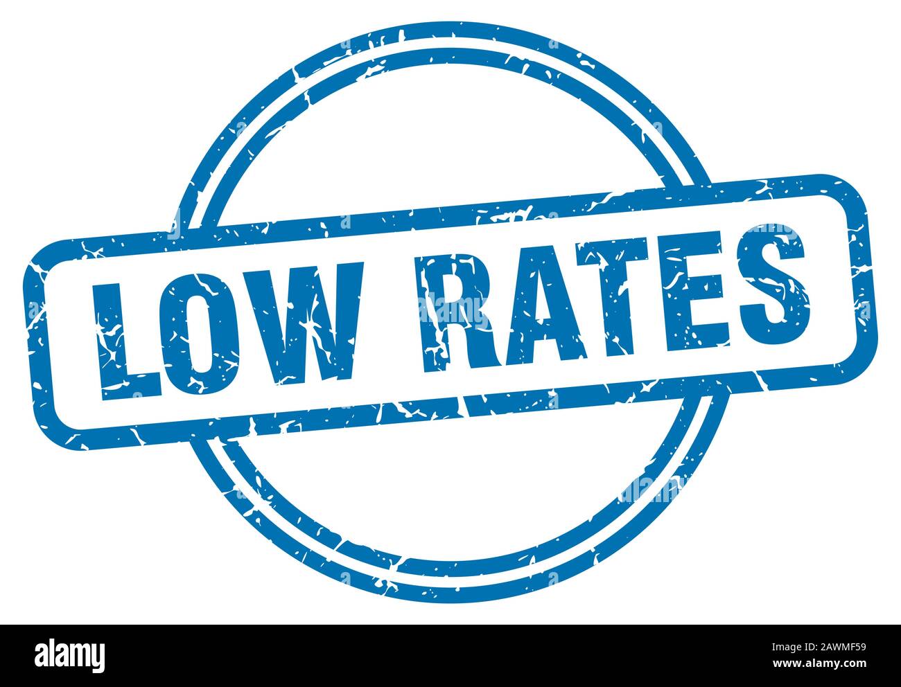low rates stamp. low rates round vintage grunge sign. low rates Stock ...