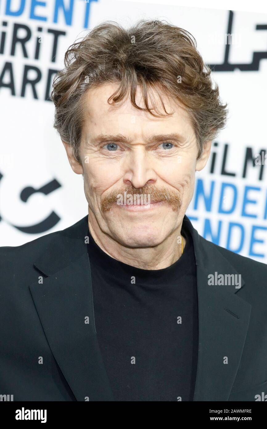 Willem Dafoe poses in the press room of the Film Independent Spirit ...