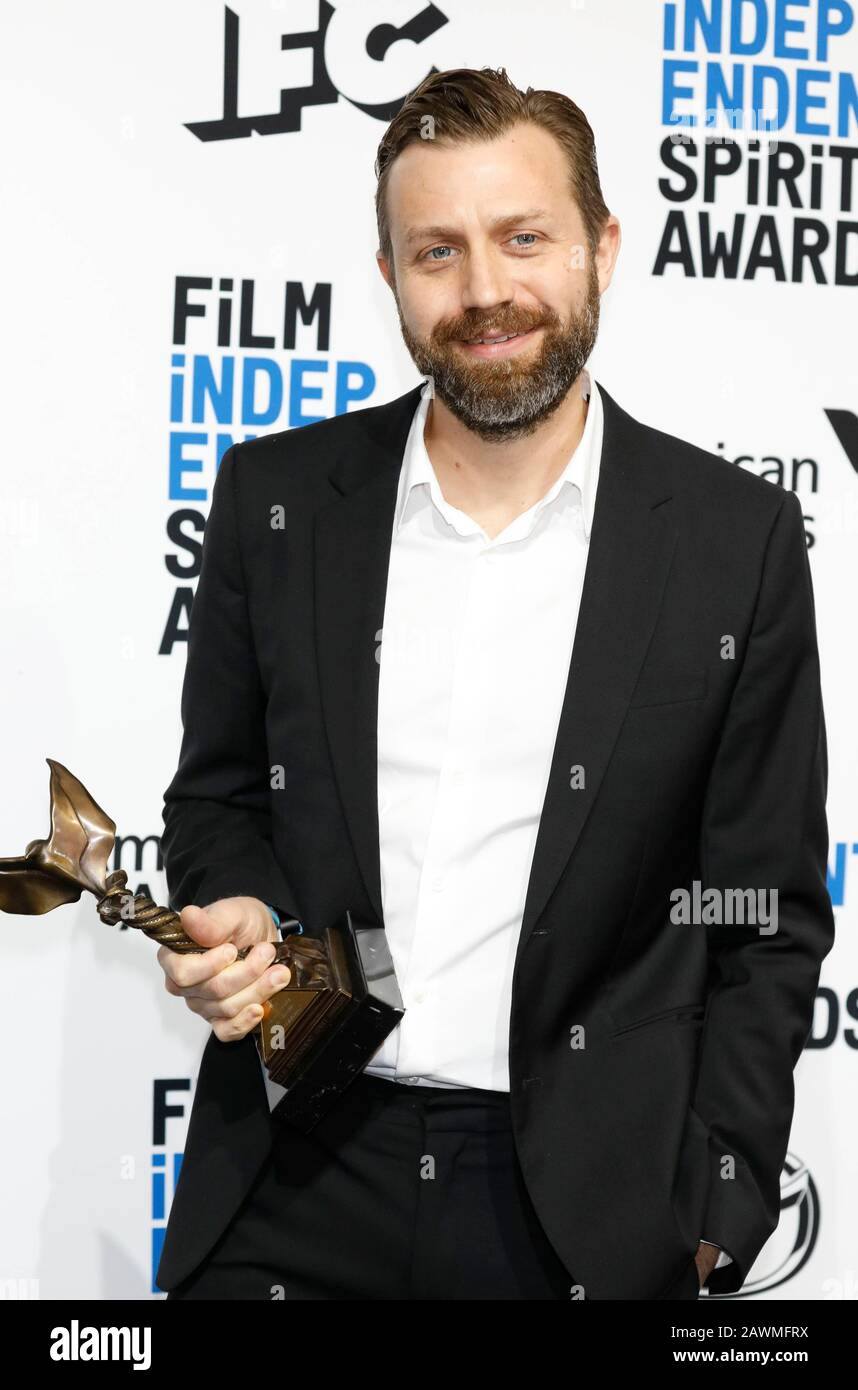 Jarin Blaschke poses in the press room of the Film Independent Spirit ...