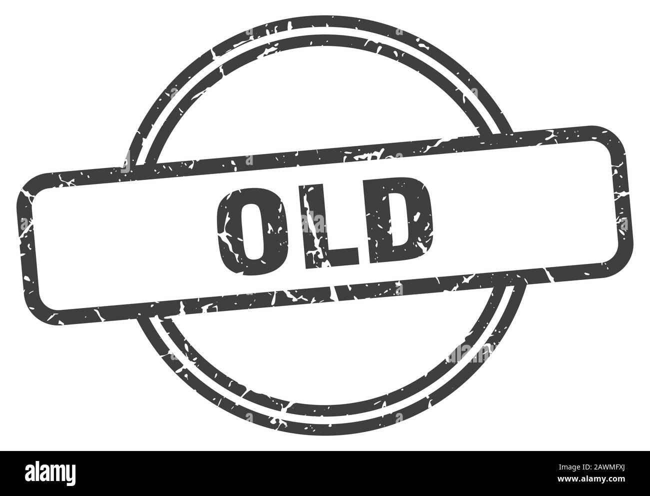 old stamp. old round vintage grunge sign. old Stock Vector Image & Art ...