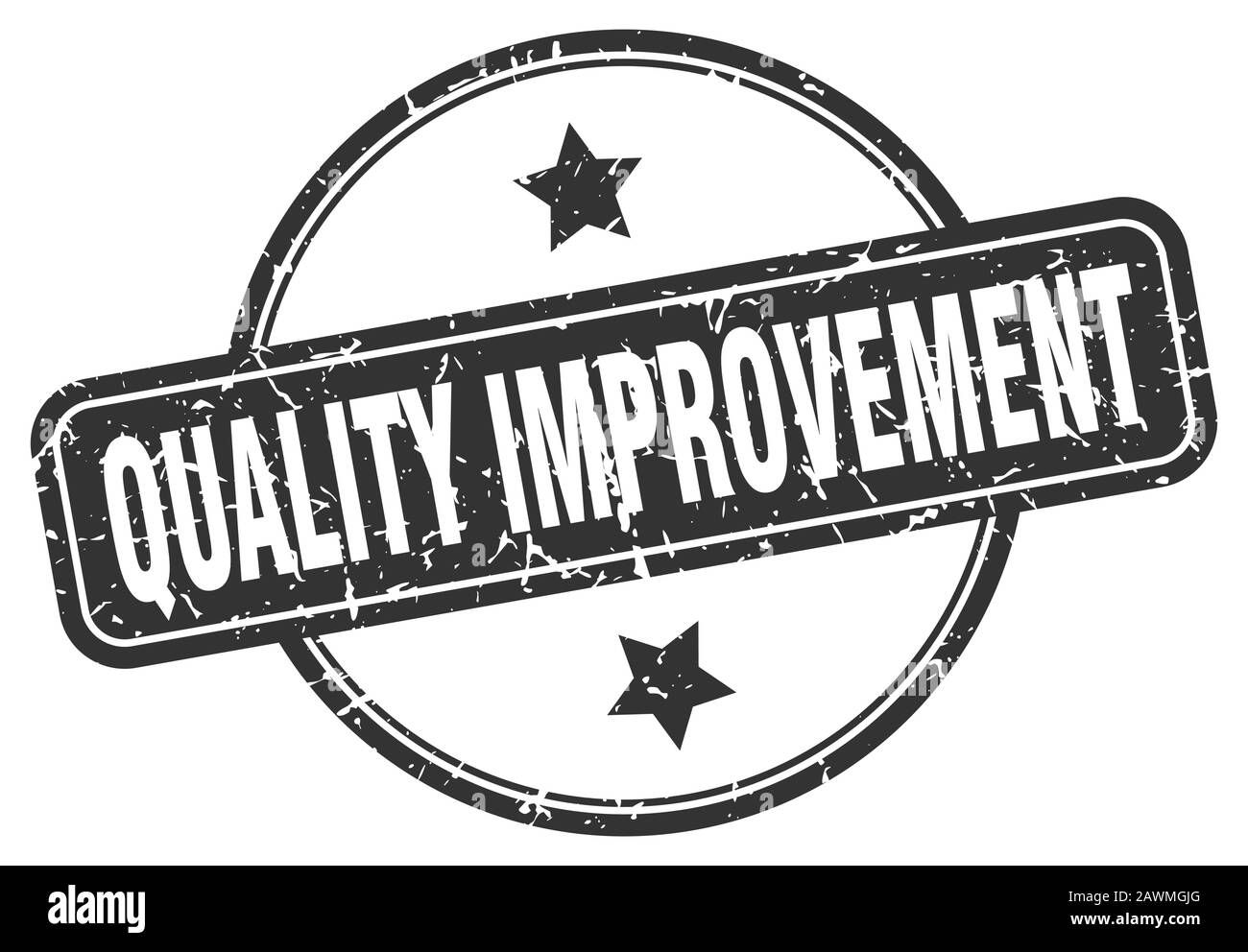 quality improvement stamp. quality improvement round vintage grunge ...