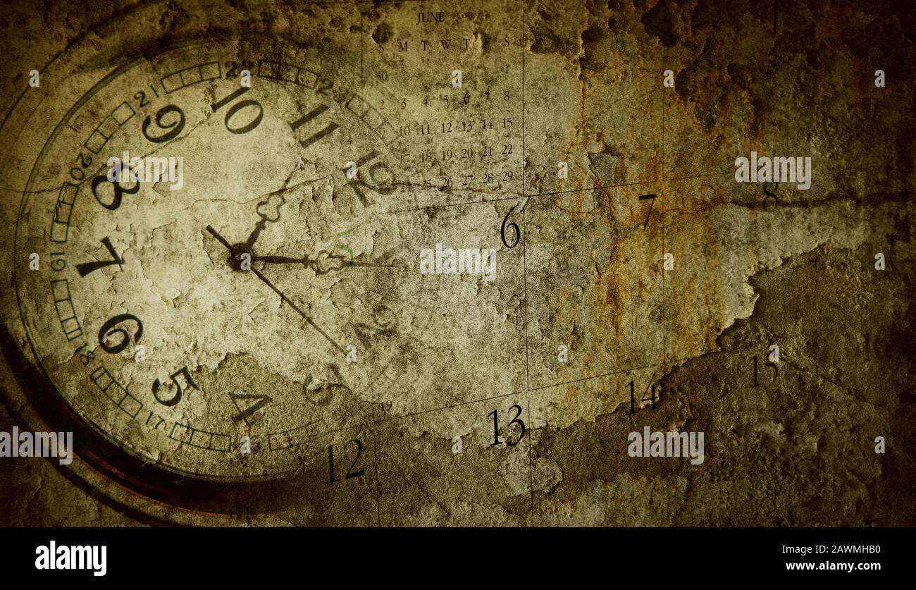 Grunge clock hi-res stock photography and images - Alamy