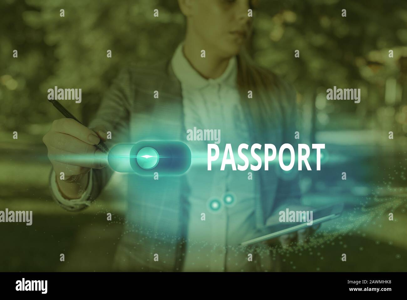 Handwriting text Passport. Conceptual photo official document issued by ...