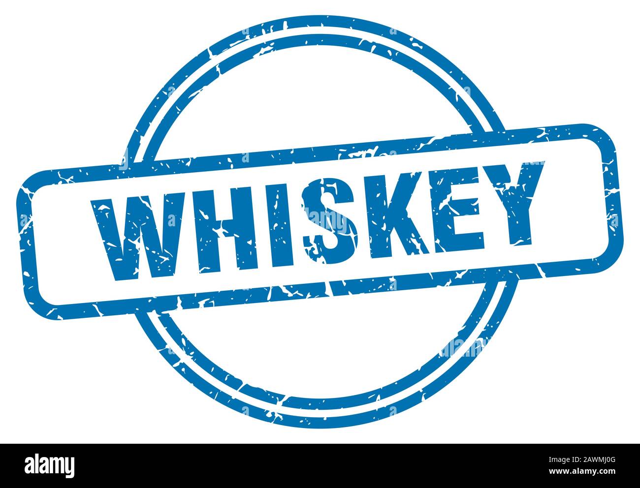 whiskey stamp. whiskey round vintage grunge sign. whiskey Stock Vector ...