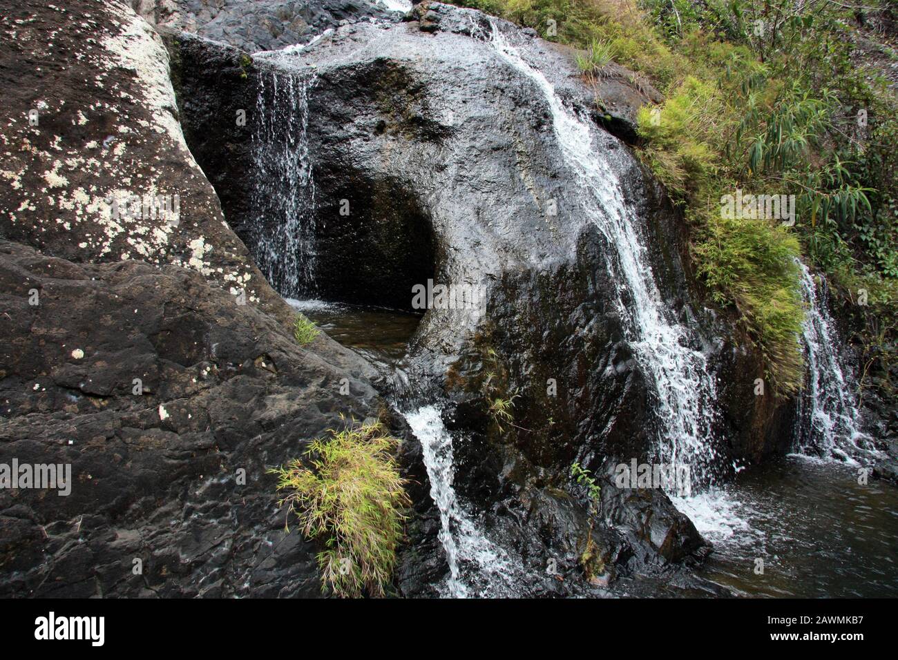 Mount Tamarin, Tamarind Falls / Tamarin Falls, Mauritius, Africa. The ...