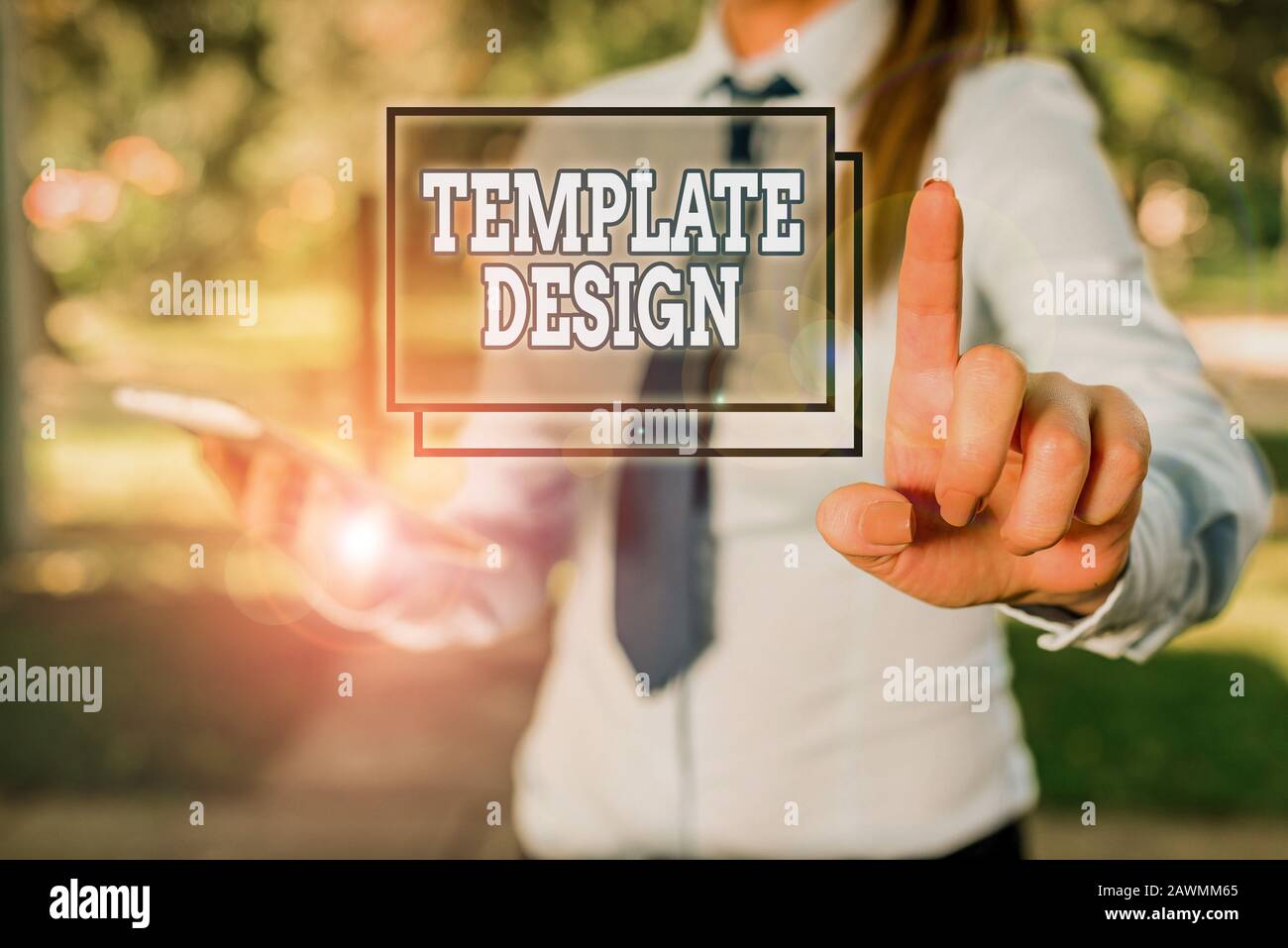 Handwriting text Template Design. Conceptual photo an overall layout or blueprint with a format ...