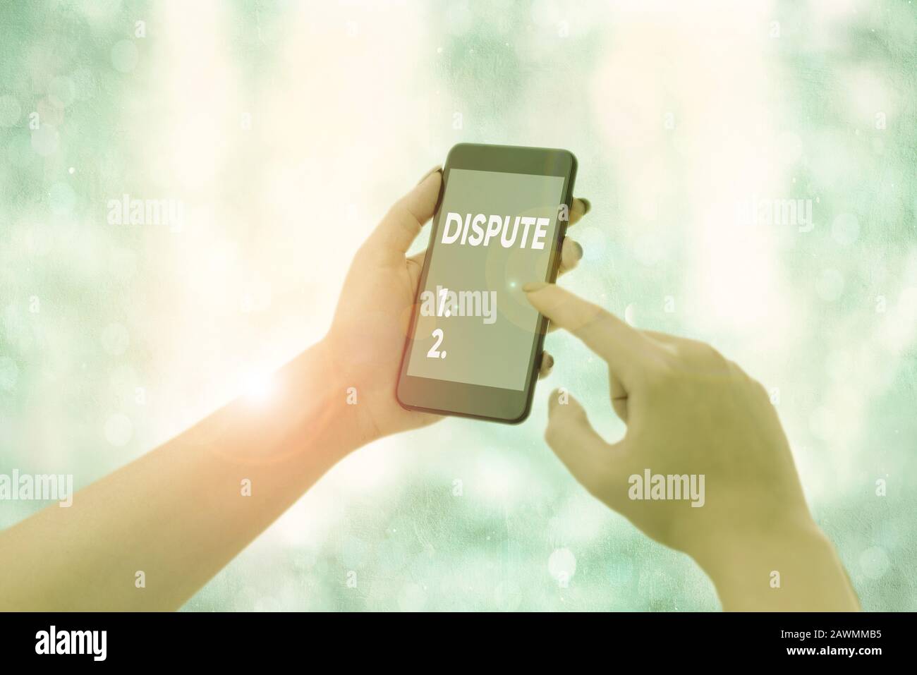 Handwriting text writing Dispute. Conceptual photo the serious argument ...