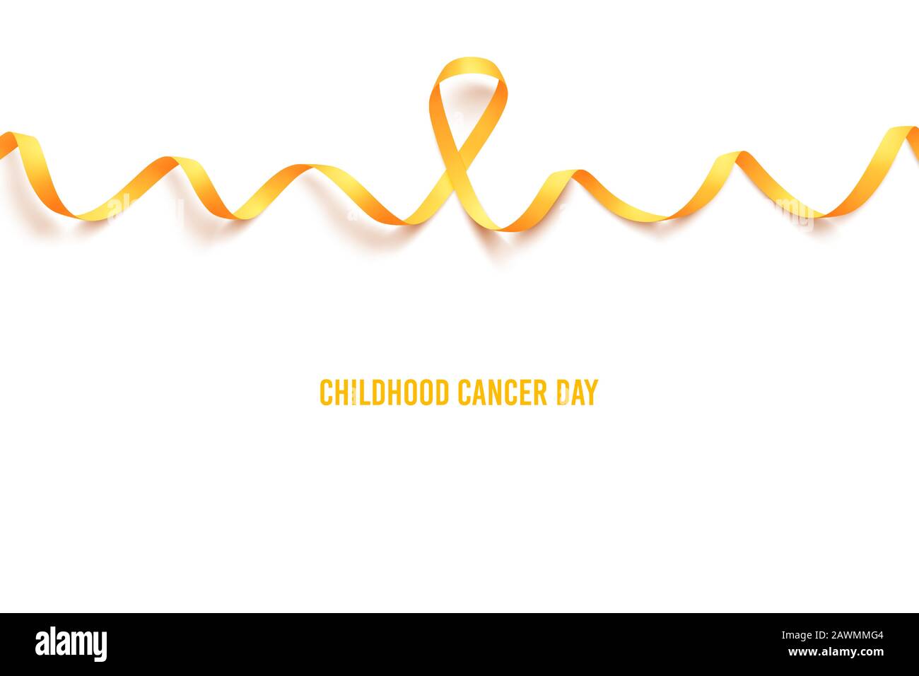 International childhood cancer symbol on 15th of february, vector ...
