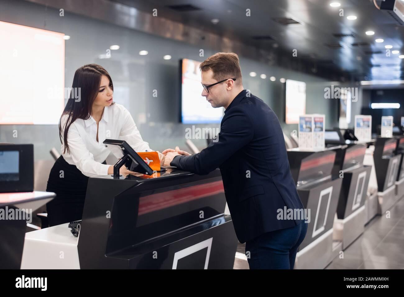 Flirting with hotel guest hi-res stock photography and images - Alamy