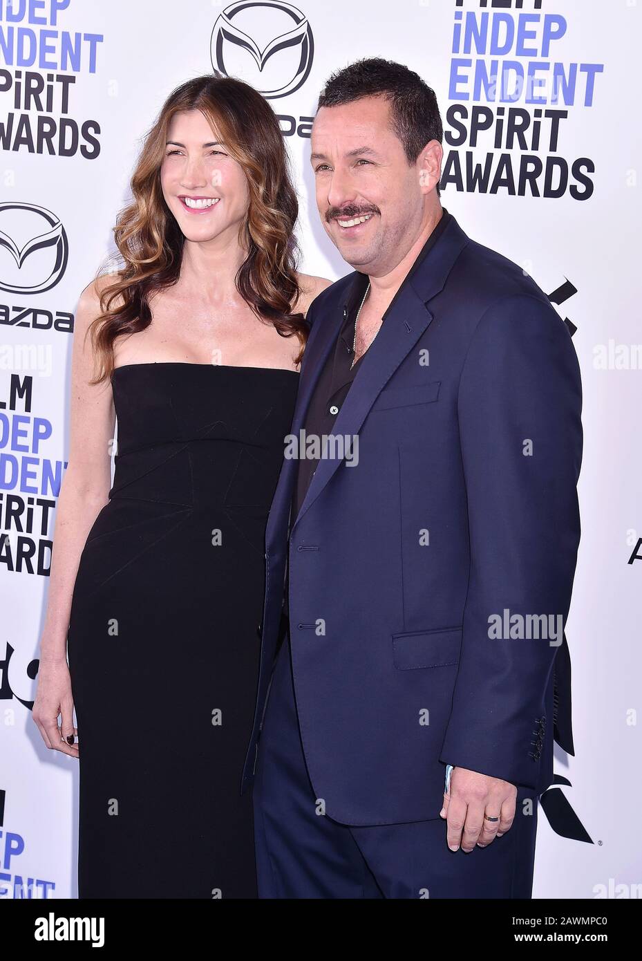 SANTA MONICA, CA - FEBRUARY 08: Jackie Sandler (L) and Adam Sandler ...