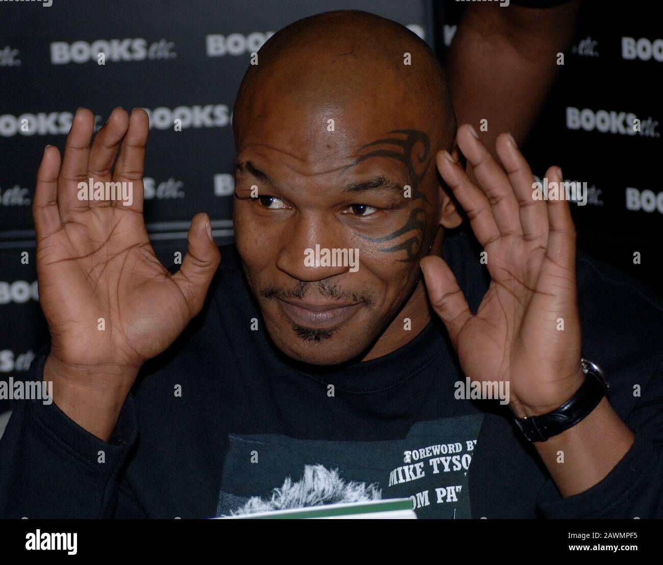 Former Heavyweight boxing champion Mike Tyson at a book signing at ...