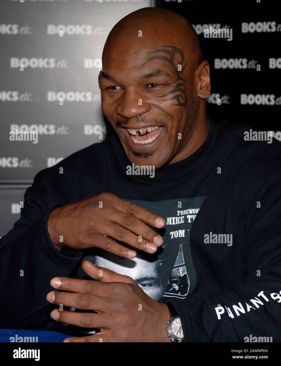 Former Heavyweight boxing champion Mike Tyson at a book signing at ...