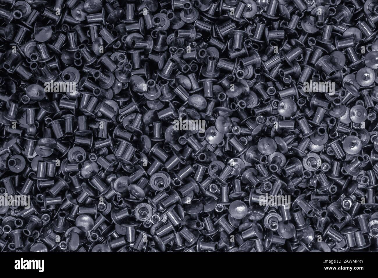 Pile of metal blind rivets Stock Photo - Alamy