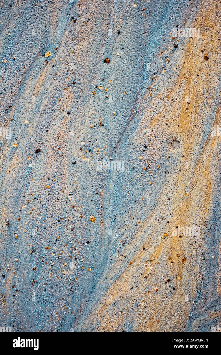 Abstract color sand texture at kaolin mine Stock Photo - Alamy