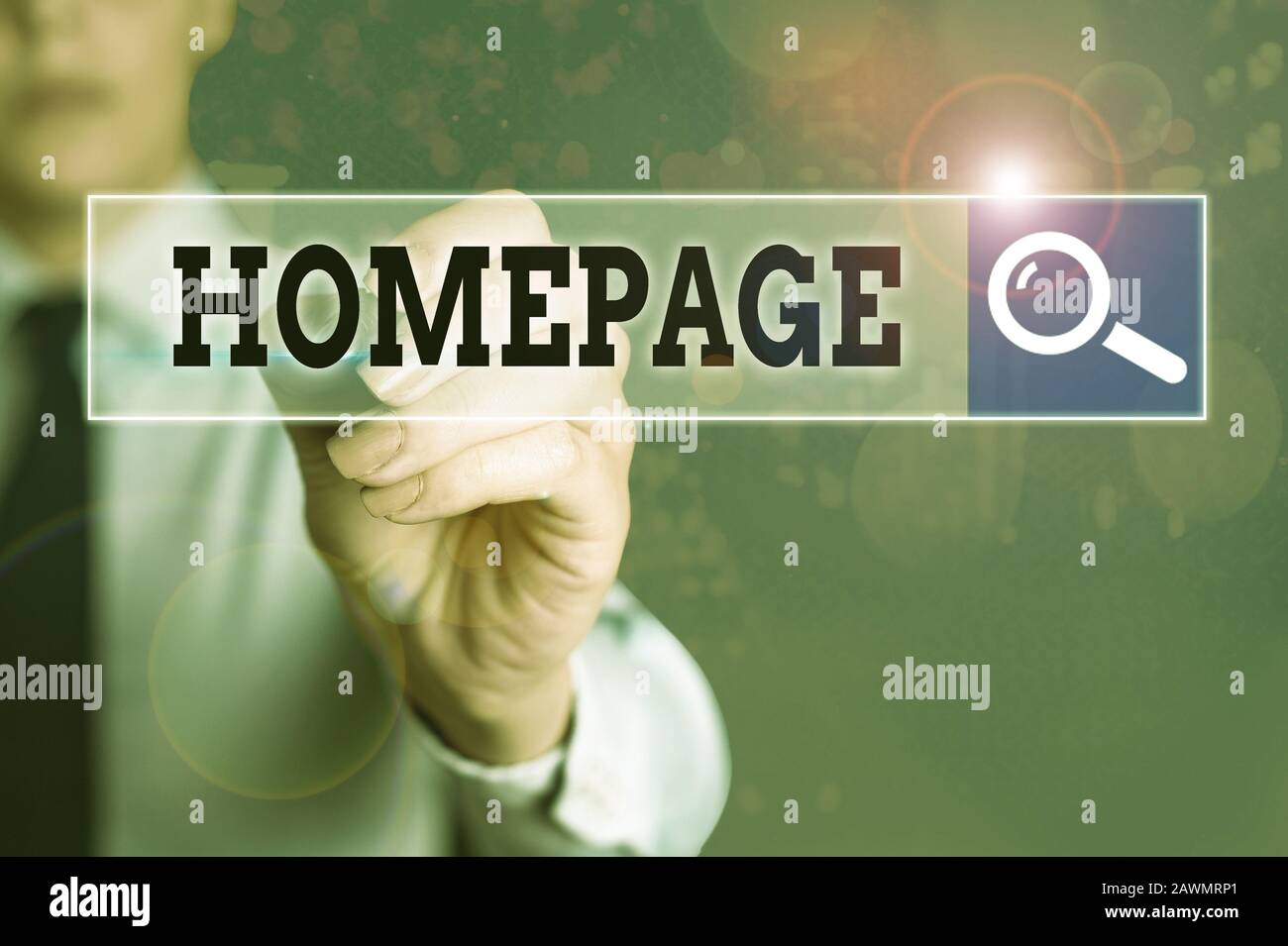 Conceptual hand writing showing Homepage. Concept meaning the ...