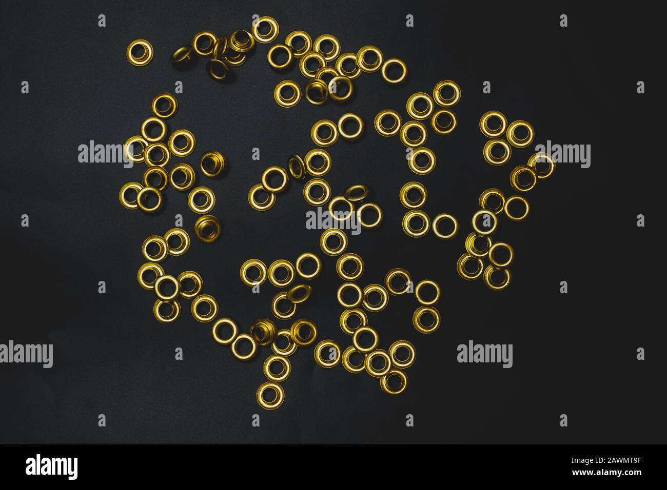 Gold eyelets hi-res stock photography and images - Alamy