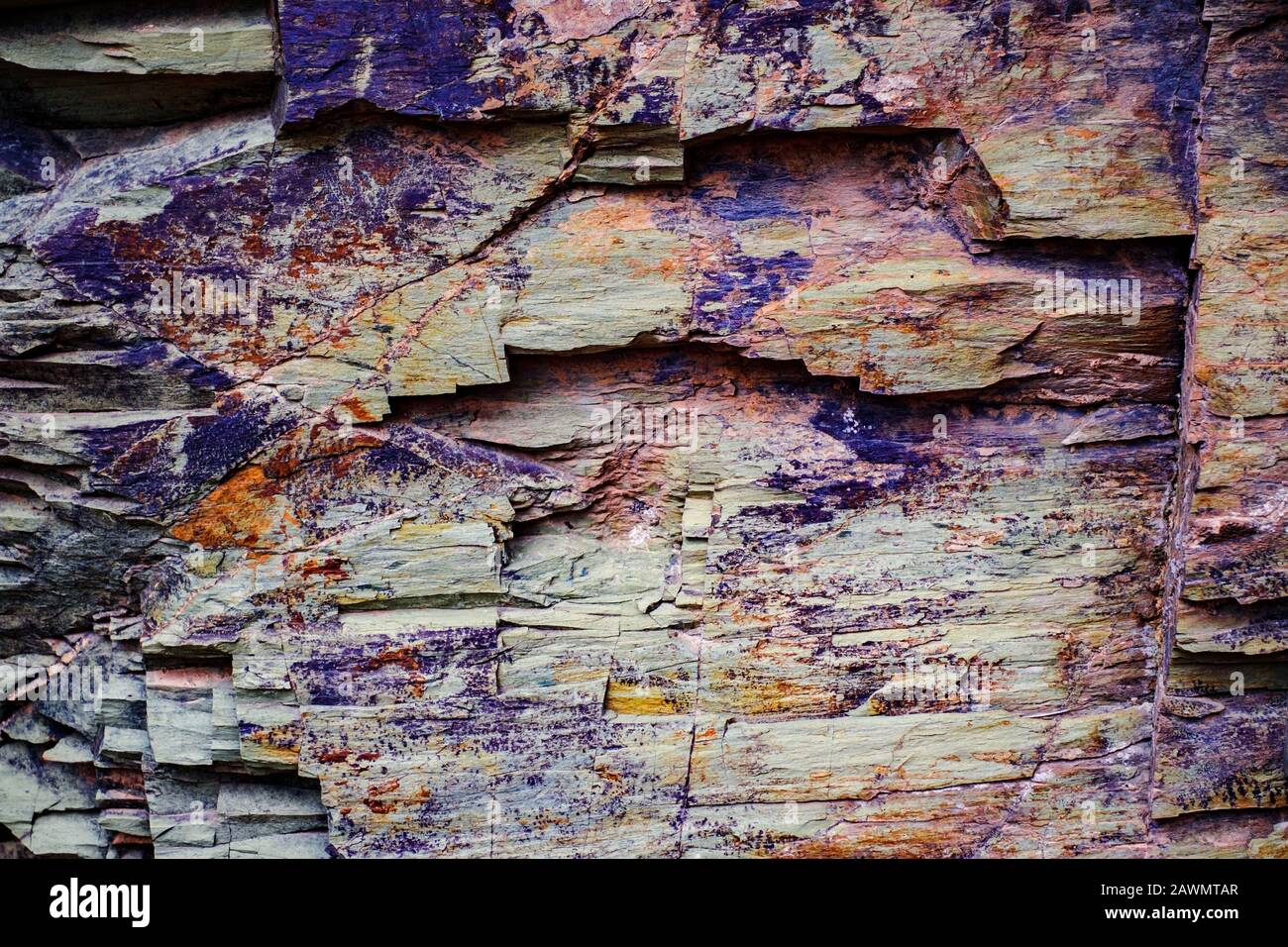 abstract multi colored stone layers Stock Photo - Alamy