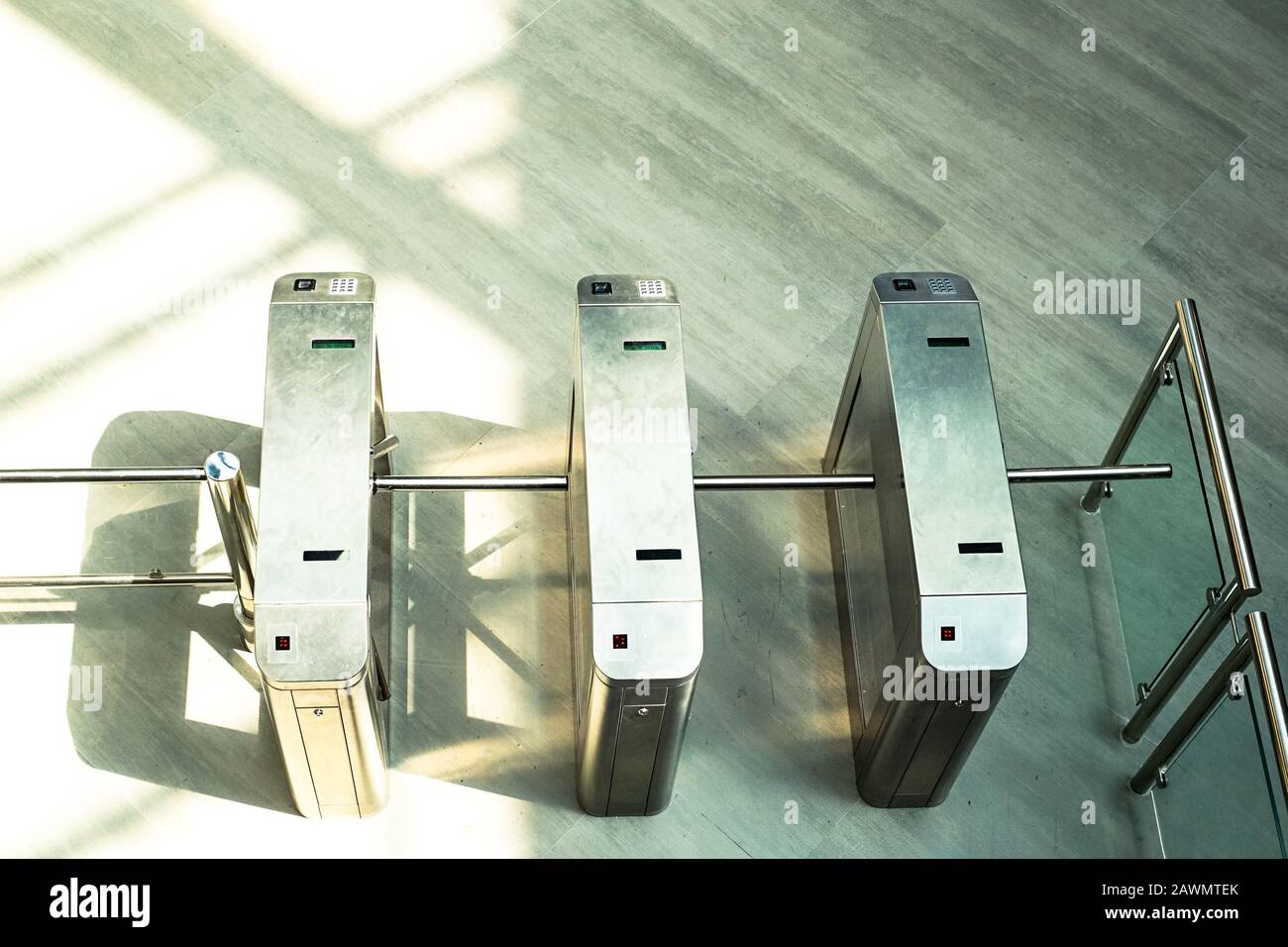 empty security control checkpoint system Stock Photo - Alamy