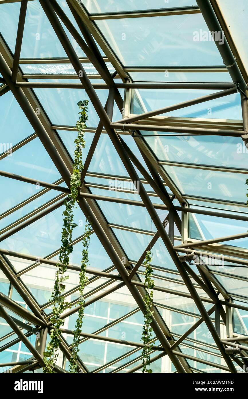 modern steel and glass structure Stock Photo - Alamy