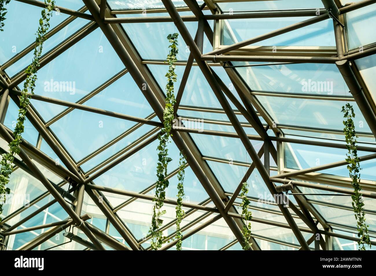 modern steel and glass structure Stock Photo - Alamy