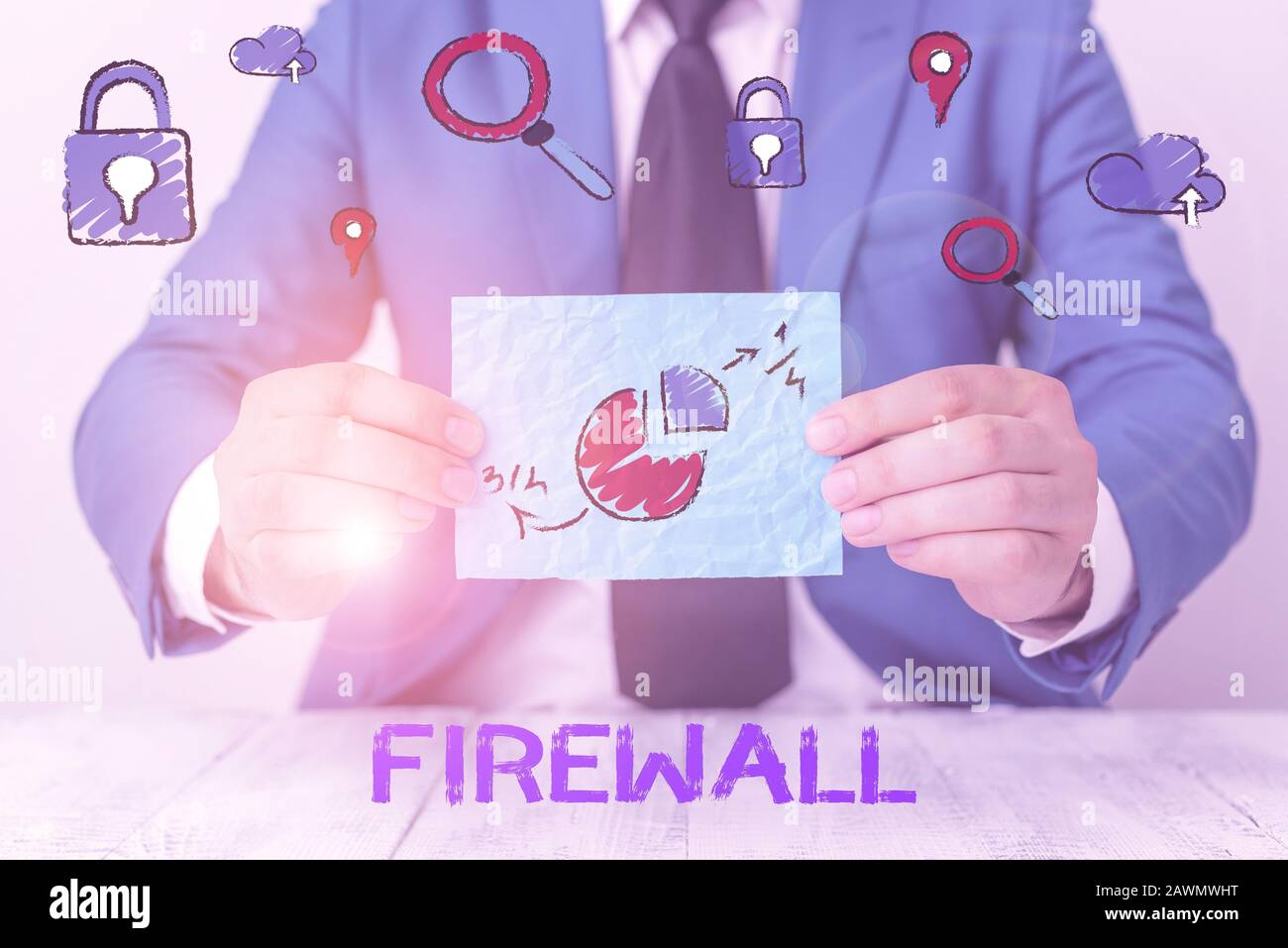 Conceptual hand writing showing Firewall. Concept meaning protect ...