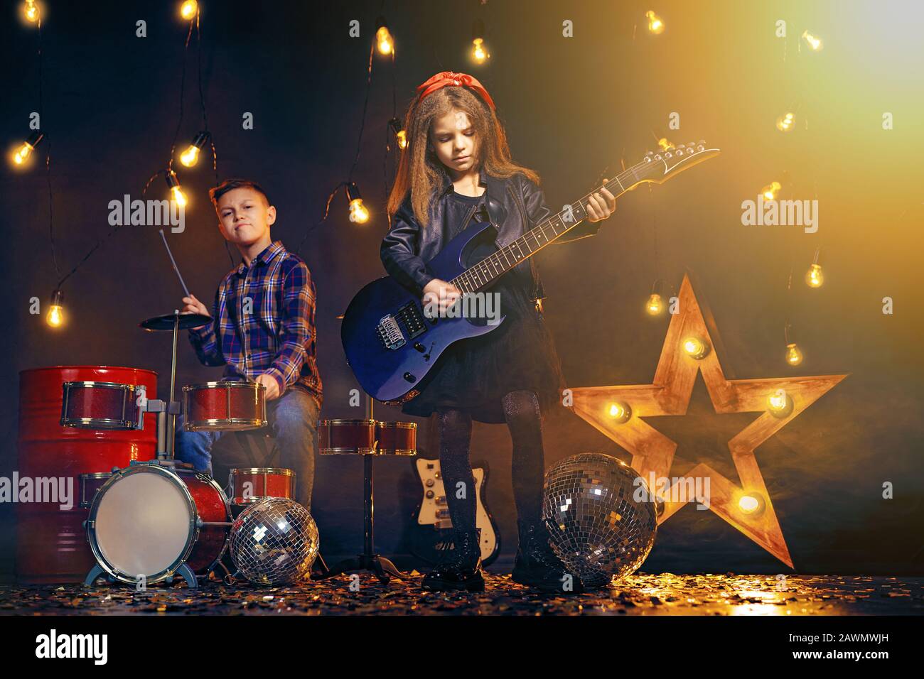 Kids Playing Rock Music