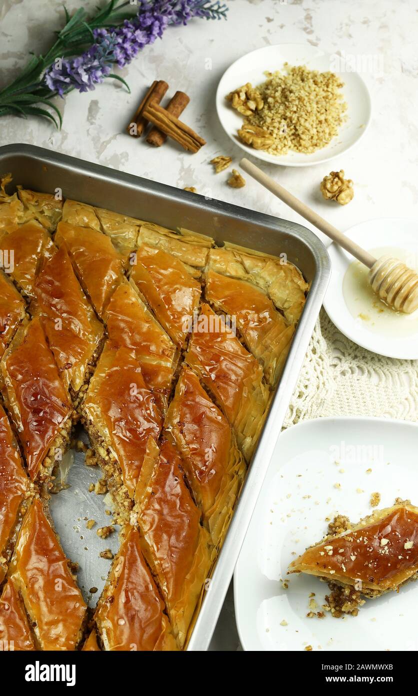 Nut pastry triangles hi-res stock photography and images - Alamy
