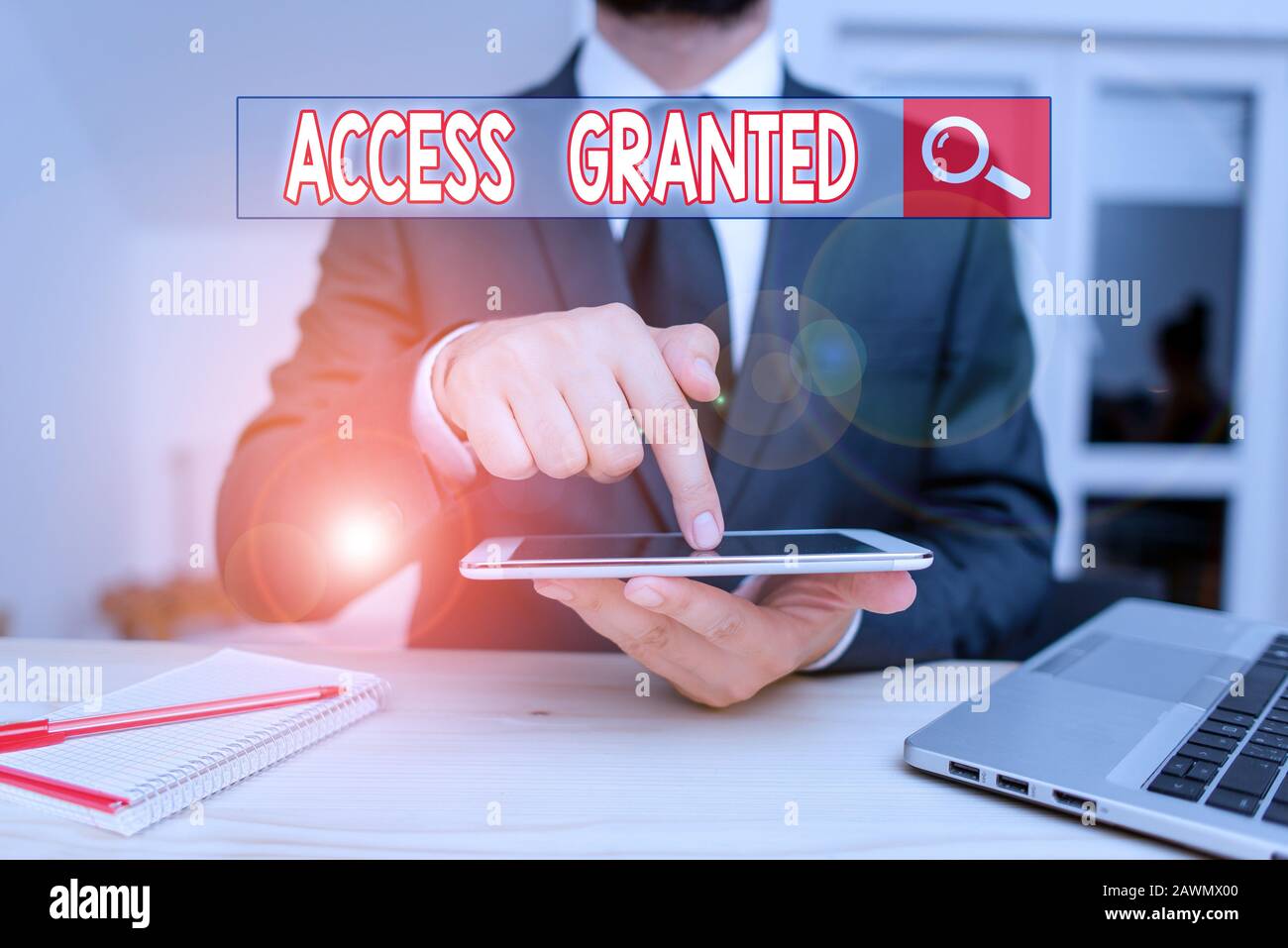 Handwriting text Access Granted. Conceptual photo admittance of users ...