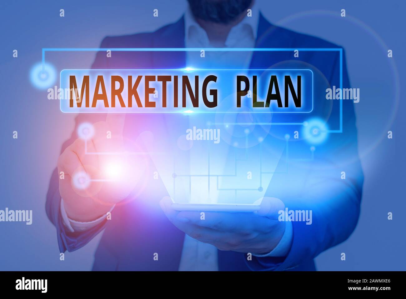 Handwriting text writing Marketing Plan. Conceptual photo operational ...