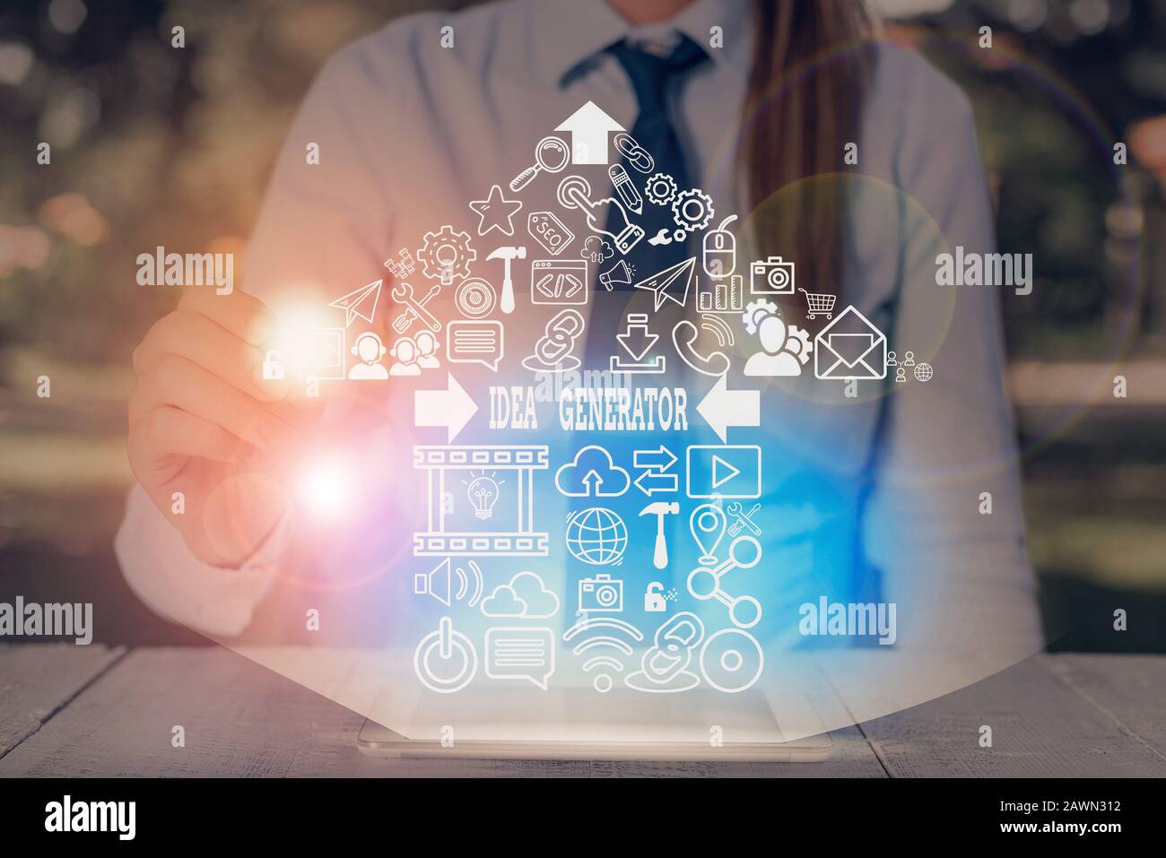 Handwriting text writing Idea Generator. Conceptual photo process of ...