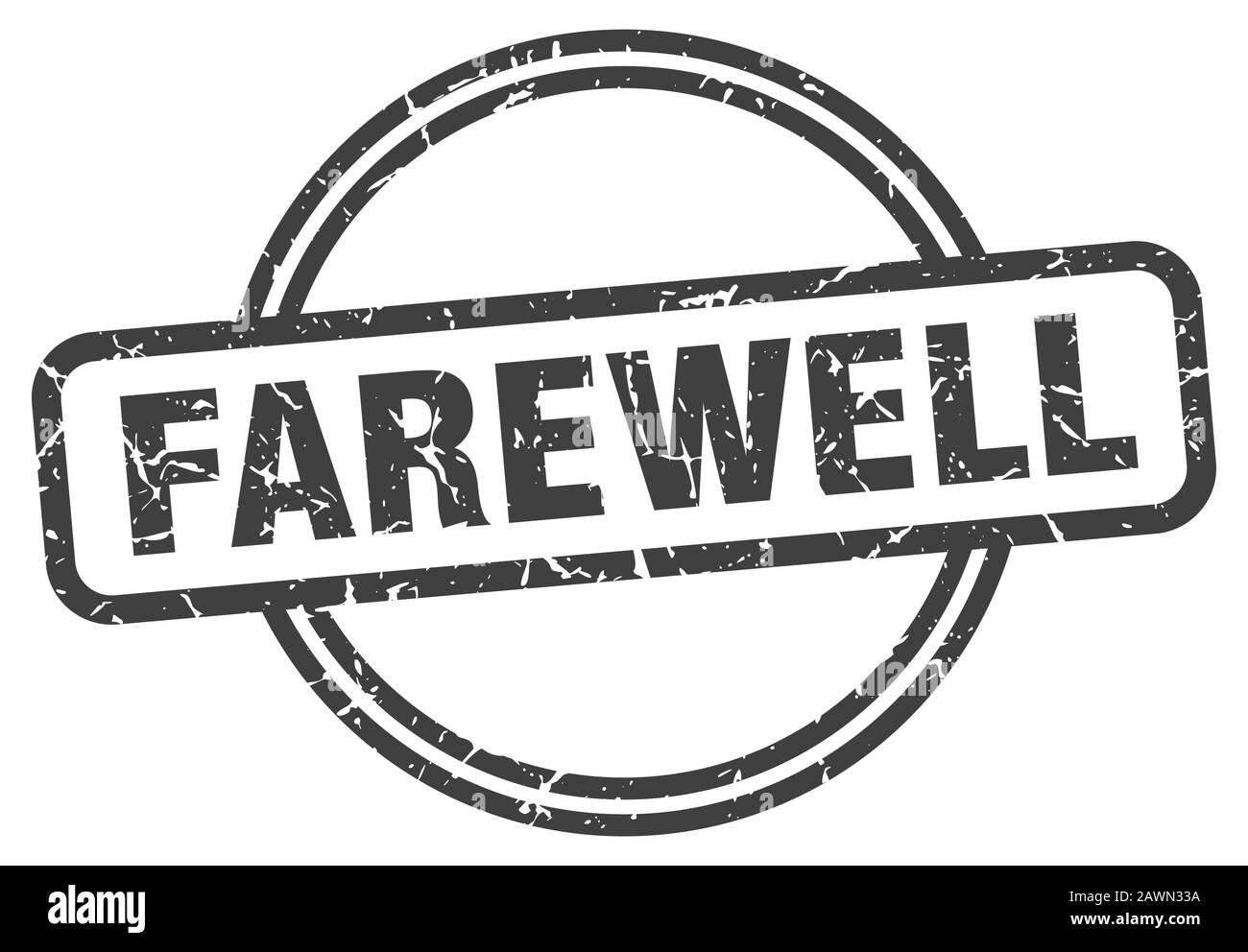 farewell stamp. farewell round vintage grunge sign. farewell Stock ...