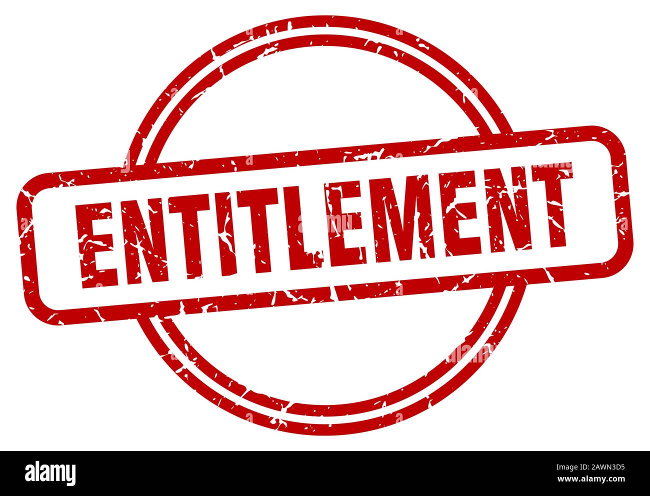 entitlement stamp. entitlement round vintage grunge sign. entitlement ...