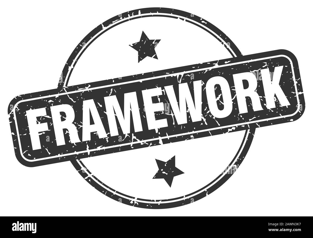 framework stamp. framework round vintage grunge sign. framework Stock Vector Image & Art - Alamy
