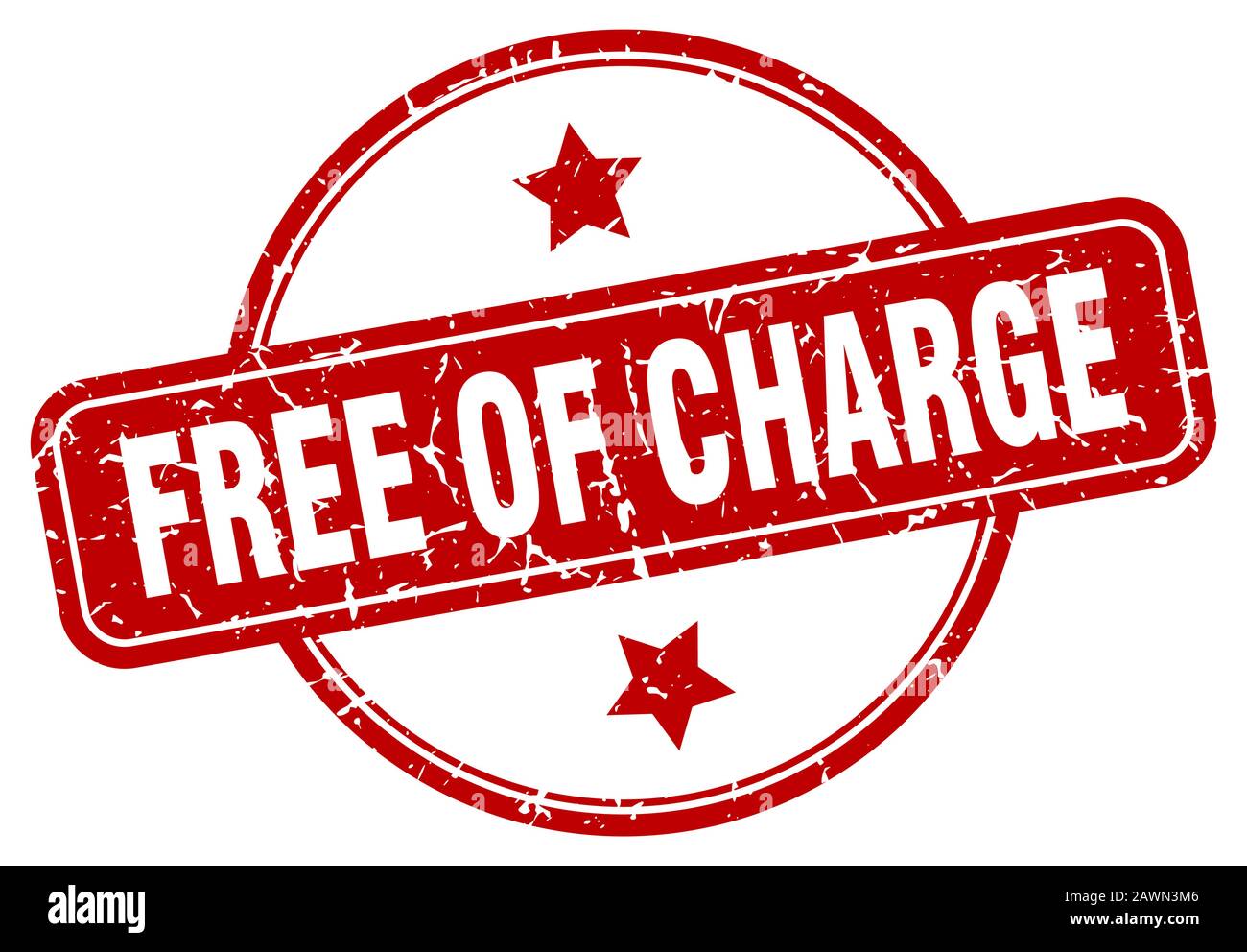 free of charge stamp. free of charge round vintage grunge sign. free of ...
